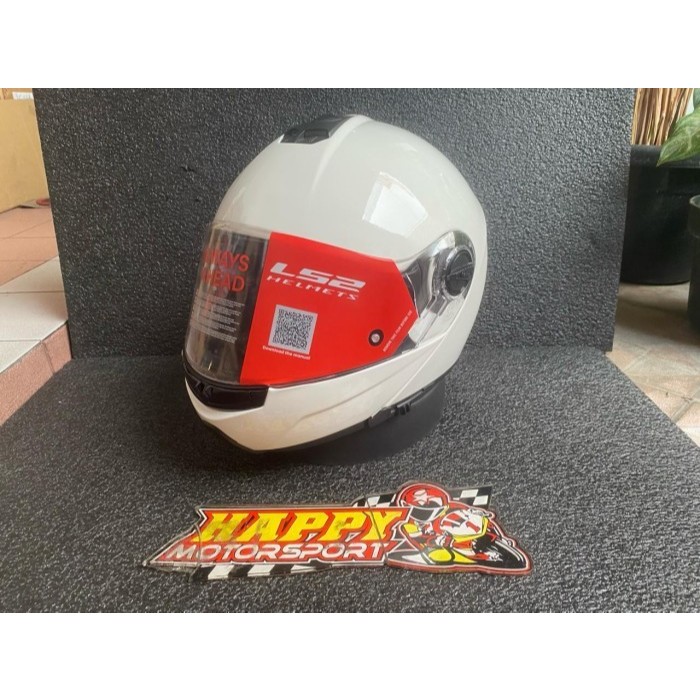 Jual HELM MODULAR LS2 FF325 WHITE | Shopee Indonesia