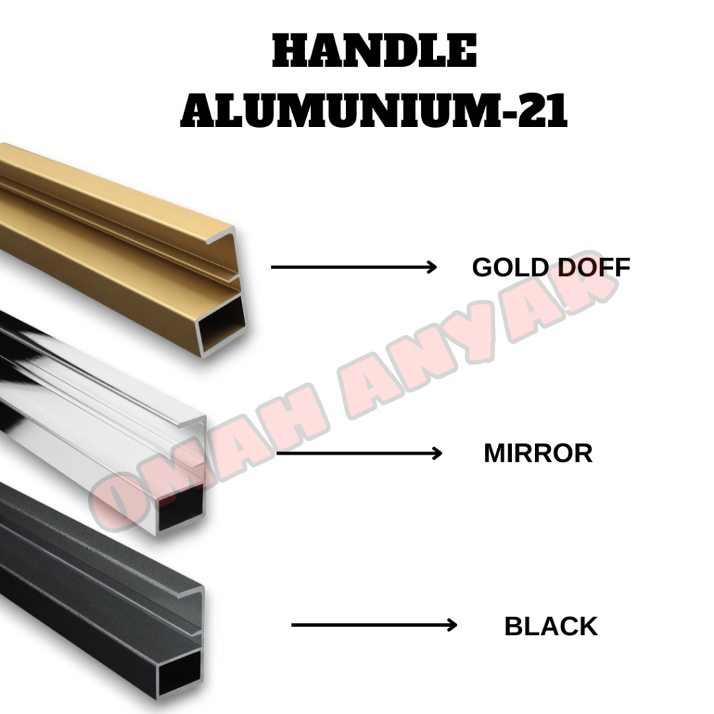 Jual 1 IKAT-10 BATANG Handle Profil Aluminium FHD-21 | Shopee Indonesia