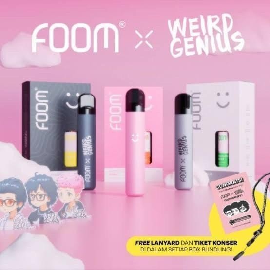 Jual FOOM x WEIRD GENIUS POD KIT BUNDLING LIQUID 15ML PLUS LANYARD ...