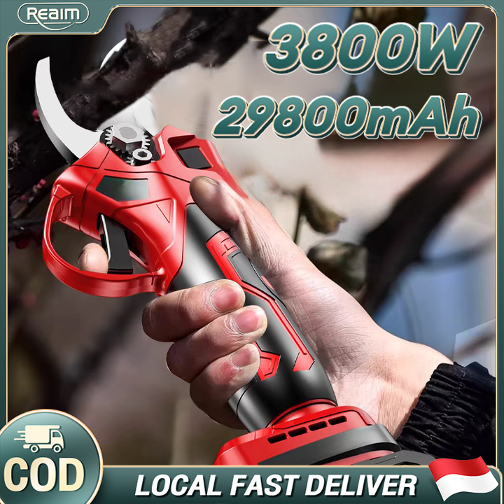 Jual Reaim Gunting taman listrik 600W Brushless gunting dahan cordless ...