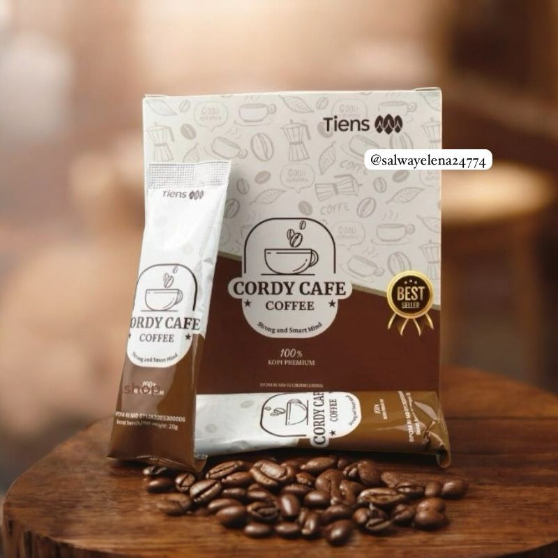 Jual Tiens Cordy Cafe Coffee Kopi Hitam 1 Box Isi 10 Sachet Ori ...