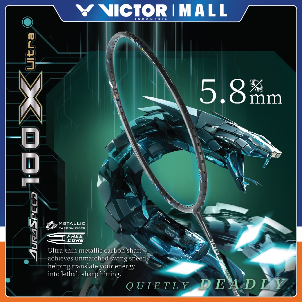 Jual Raket Badminton VICTOR Auraspeed 100X Ultra G / Ars 100X Ultra ...