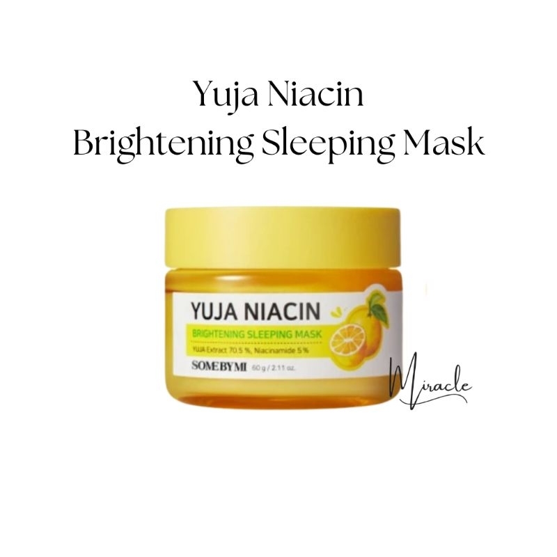 Jual SOMEBYMI Yuja Niacin Brightening Sleeping Mask 60gr | SOMEBYMI ...