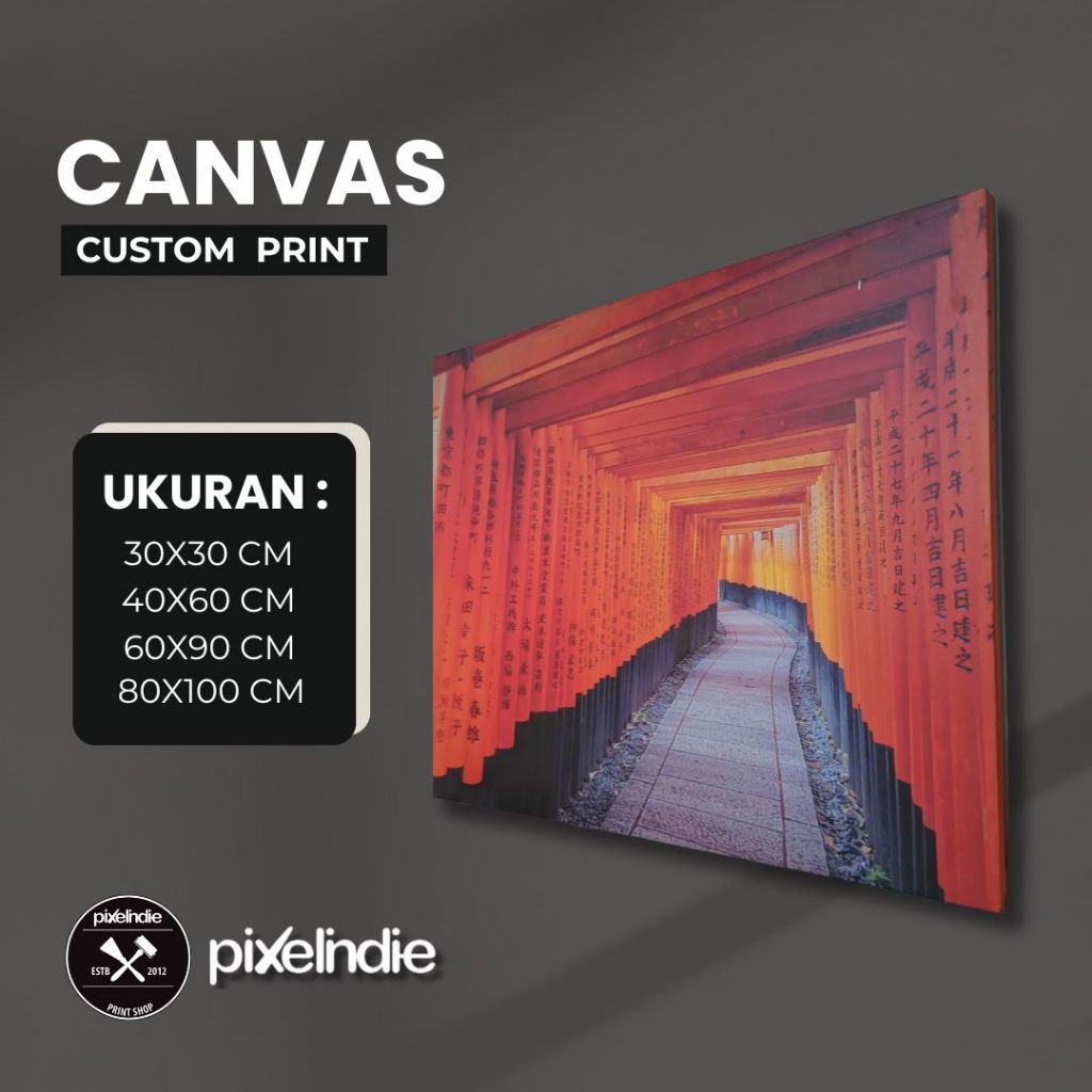 Jual Cetak atau Photo Canvas atau Canvas Rangka Spanram Custom Design ...