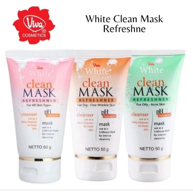 Jual Viva White Clean Mask Refreshner | Shopee Indonesia