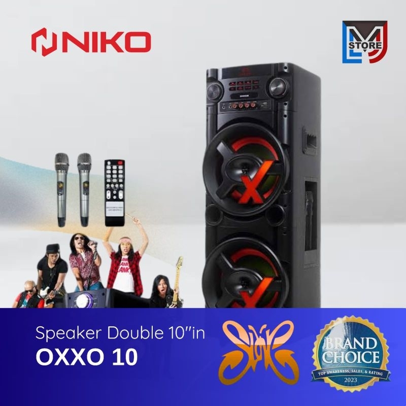 Jual speker wooden trolley oxxo (double10) 100%prodak niko indonesia ...