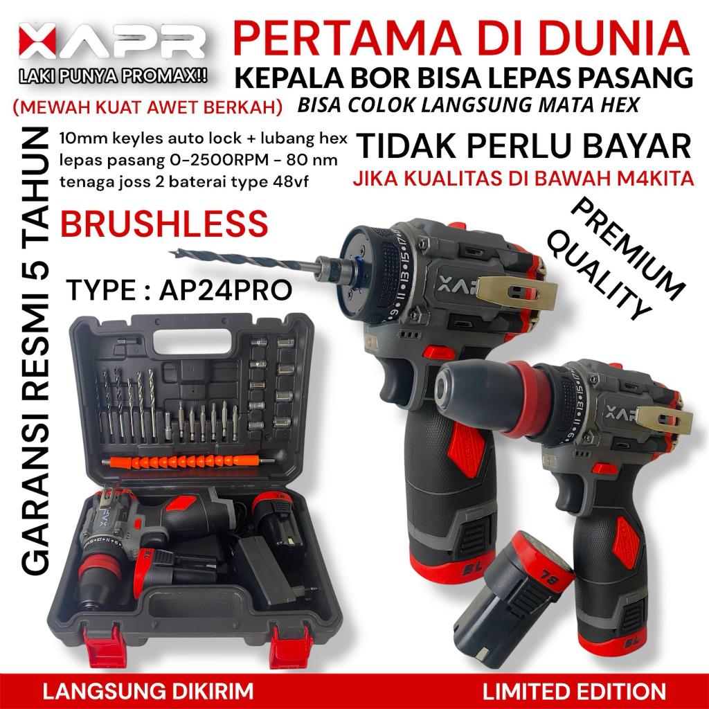 Jual cordless impact drill APR JAPAN 88V 10MM AP24PRO PROMO Mesin bor ...