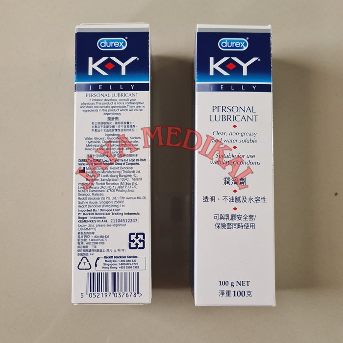 Jual Durex KY Jelly Lubricant 100 Gr Pelumas Durex K-Y Lubrikan ...