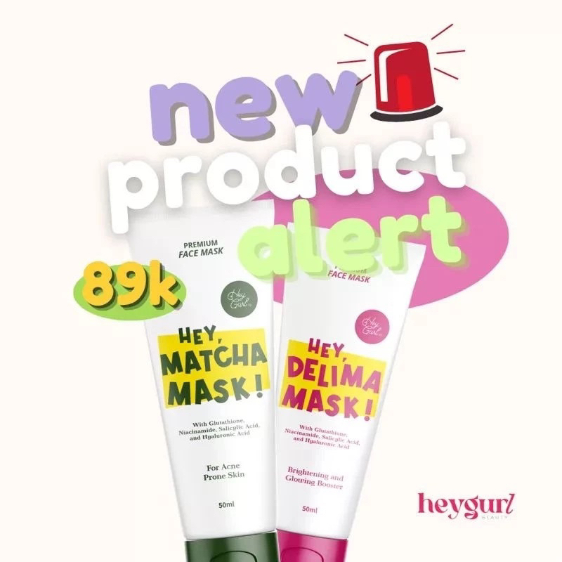 Jual Hey Matcha Mask | Clay Masker by HeyGurl for Acne Prone Skin ...