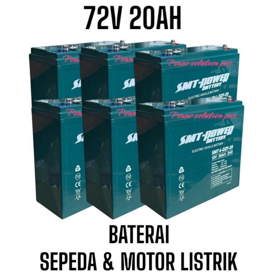 Jual Batre UPS. Baterai motor listrik 20 Amper 72 Volt. Aki Sepeda listrik 6x 12v 20A ( 72 Volt ...