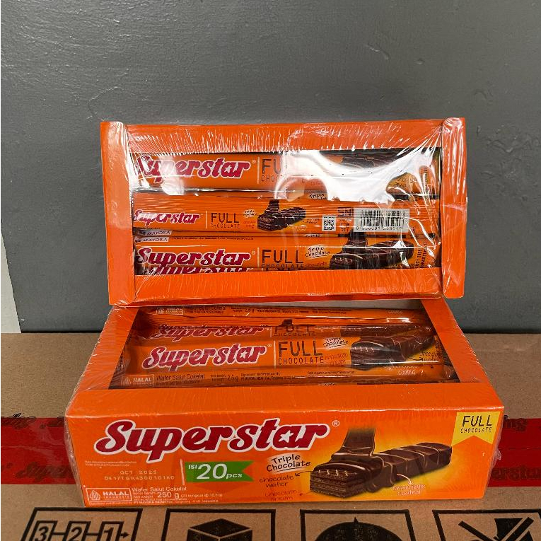 Jual SUPERSTAR WAFER COKLAT (ISI 20 PCS) | Shopee Indonesia