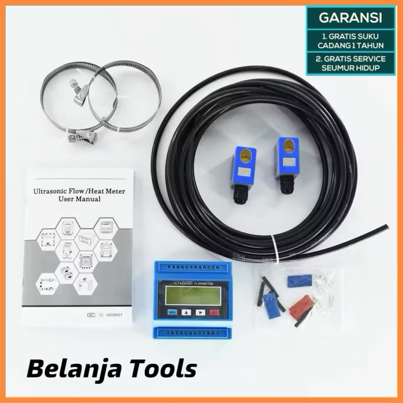 Jual Flow Meter TUF2000M 15-100mm TS-2 Ultrasonic Flowmeter TUF-2000M ...