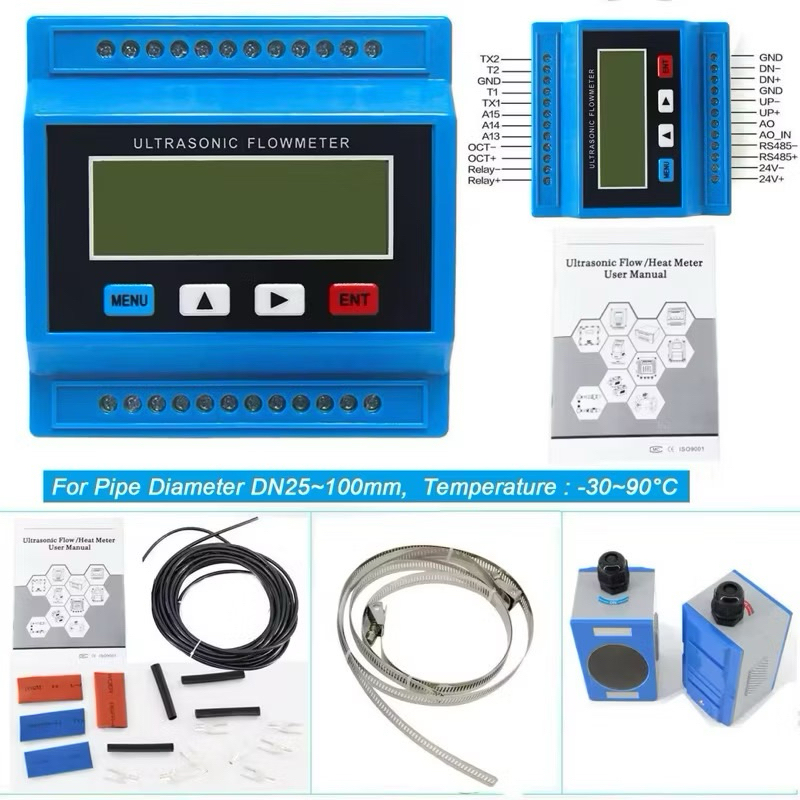 Jual Flow Meter TUF2000M 15-100mm TS-2 Ultrasonic Flowmeter TUF-2000M ...