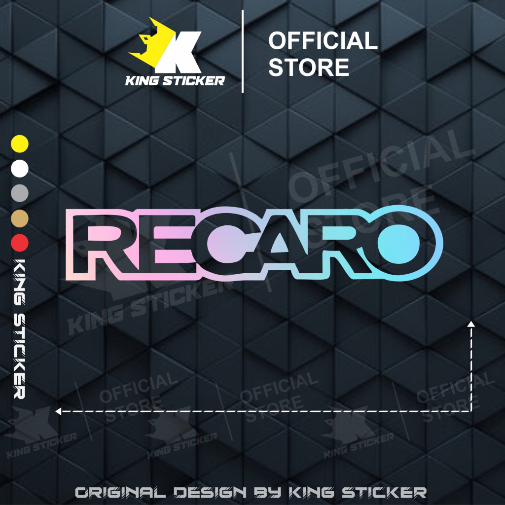 Jual REC1 Sticker RECARO / sticker mobil / stiker iklan mobil recaro ...