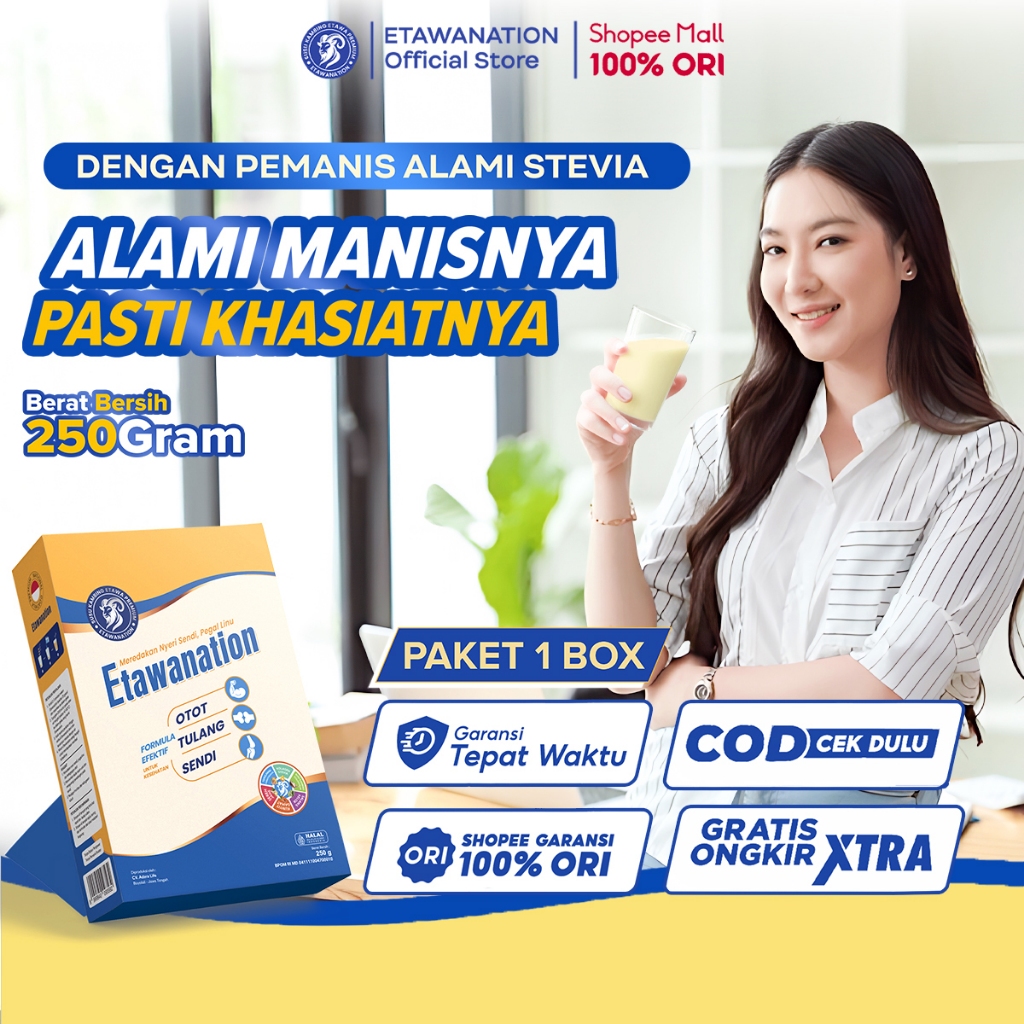 Jual ETAWANATION Susu Multivitamin Kolagen Untuk Tulang dan Sendi Bebas ...