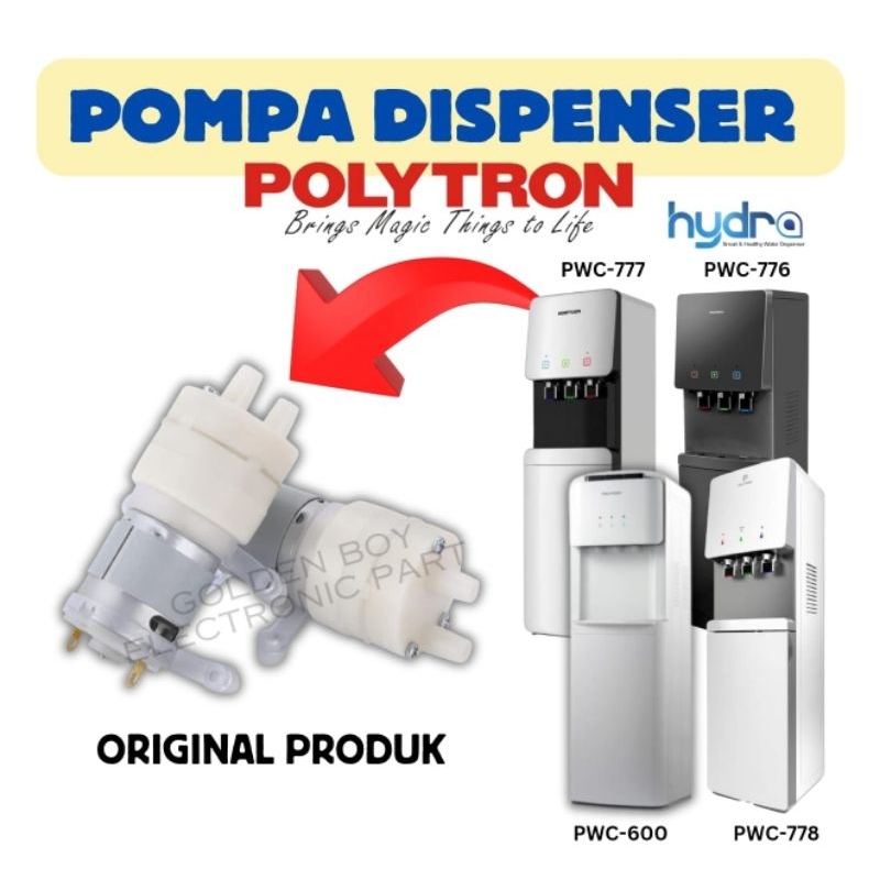 Jual pompa dispenser POLYTRON galon bawah original | Shopee Indonesia