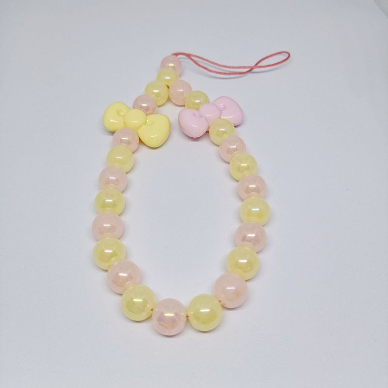 Jual strap HP / gantungan Hp aesthetic Handmade 2 pita | Shopee Indonesia