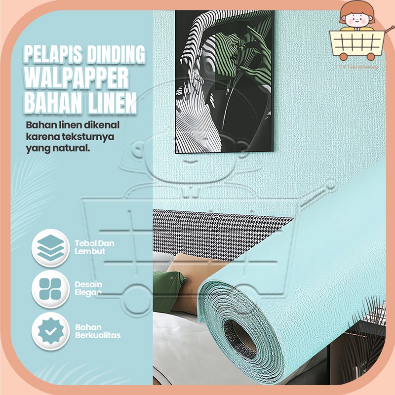 Jual Wallpaper dinding abu-abu stiker dinding dekoratif berperekat ...