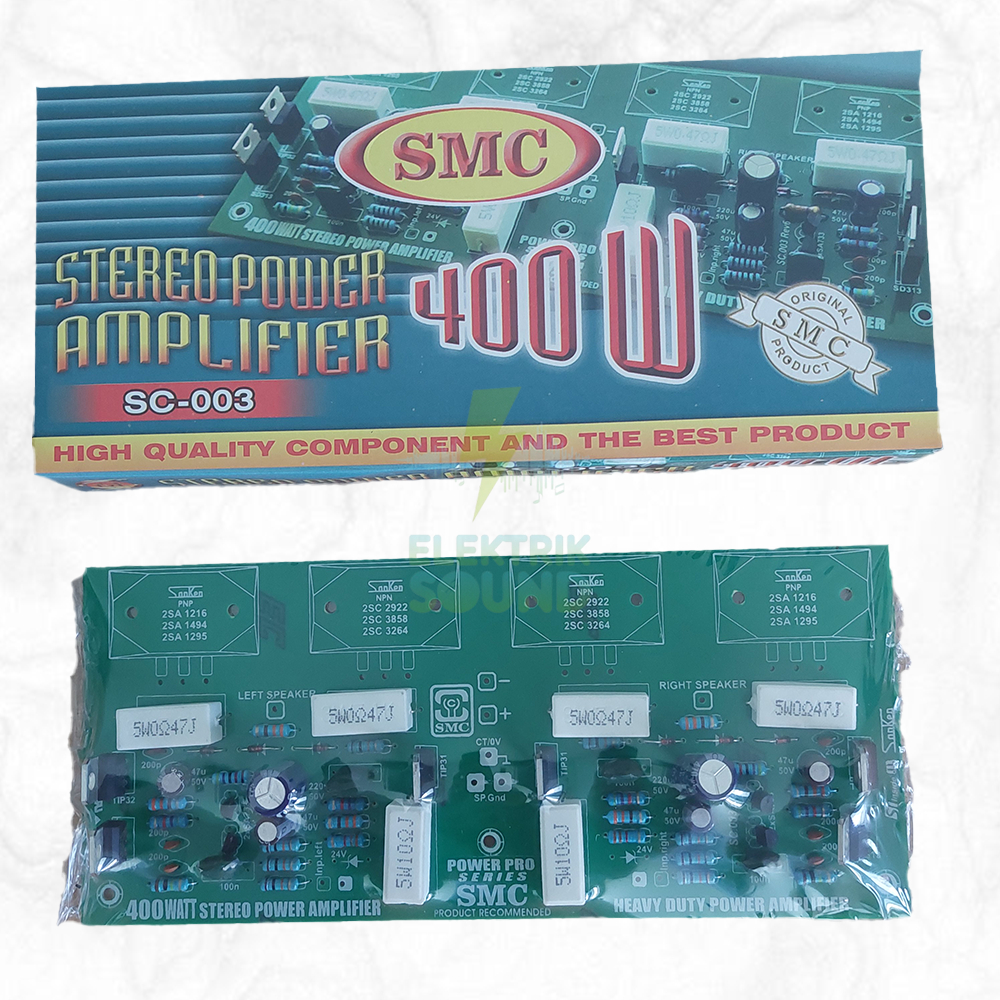 Jual KIT SMC Stereo Power Amplifier SC-003 400 Watt | Shopee Indonesia