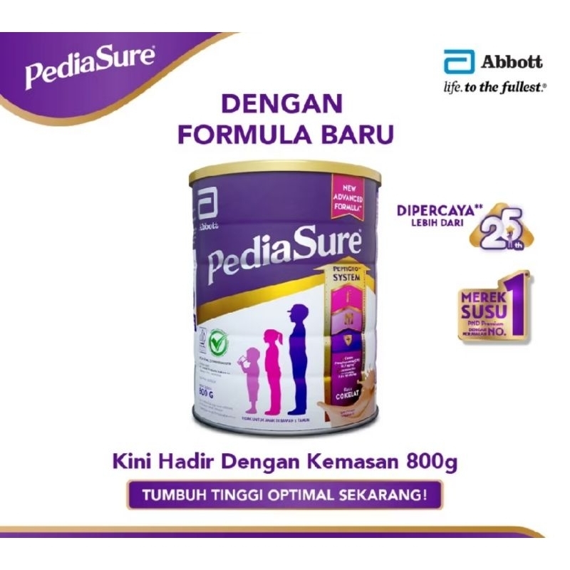 Jual PEDIASURE TRIPLESURE VANILA MADU 850GR / COKLAT 800 GRAM | Shopee Indonesia