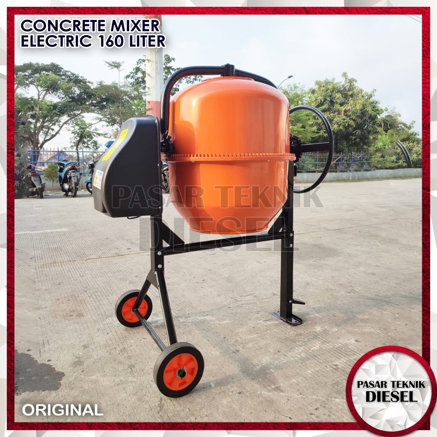 Jual Concrete Mixer Machine Molen Electric 160 Liter Mesin / Alat Aduk Pengaduk Cor Semen Beton ...