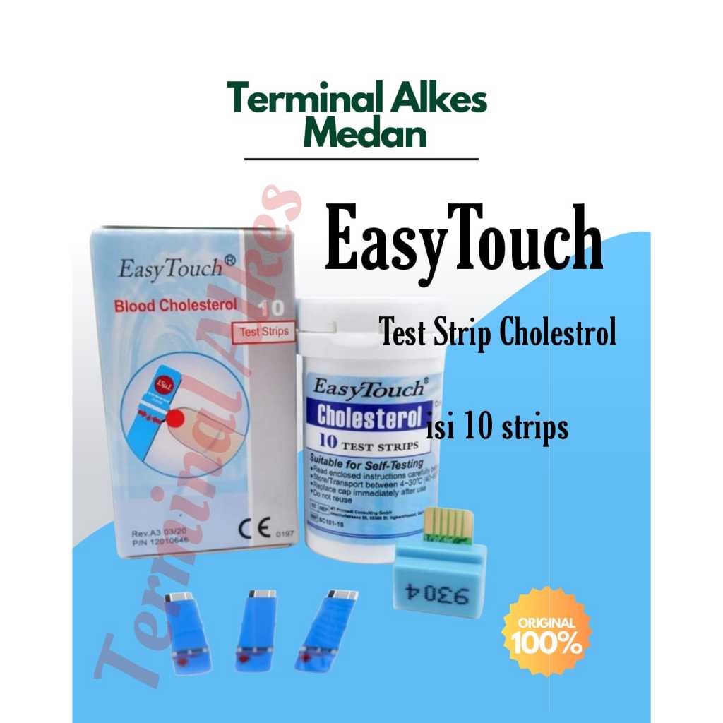 Jual Strip Tes KOLESTEROL Isi 10 pcs Kolestrol | Refill CHOLESTEROL ...