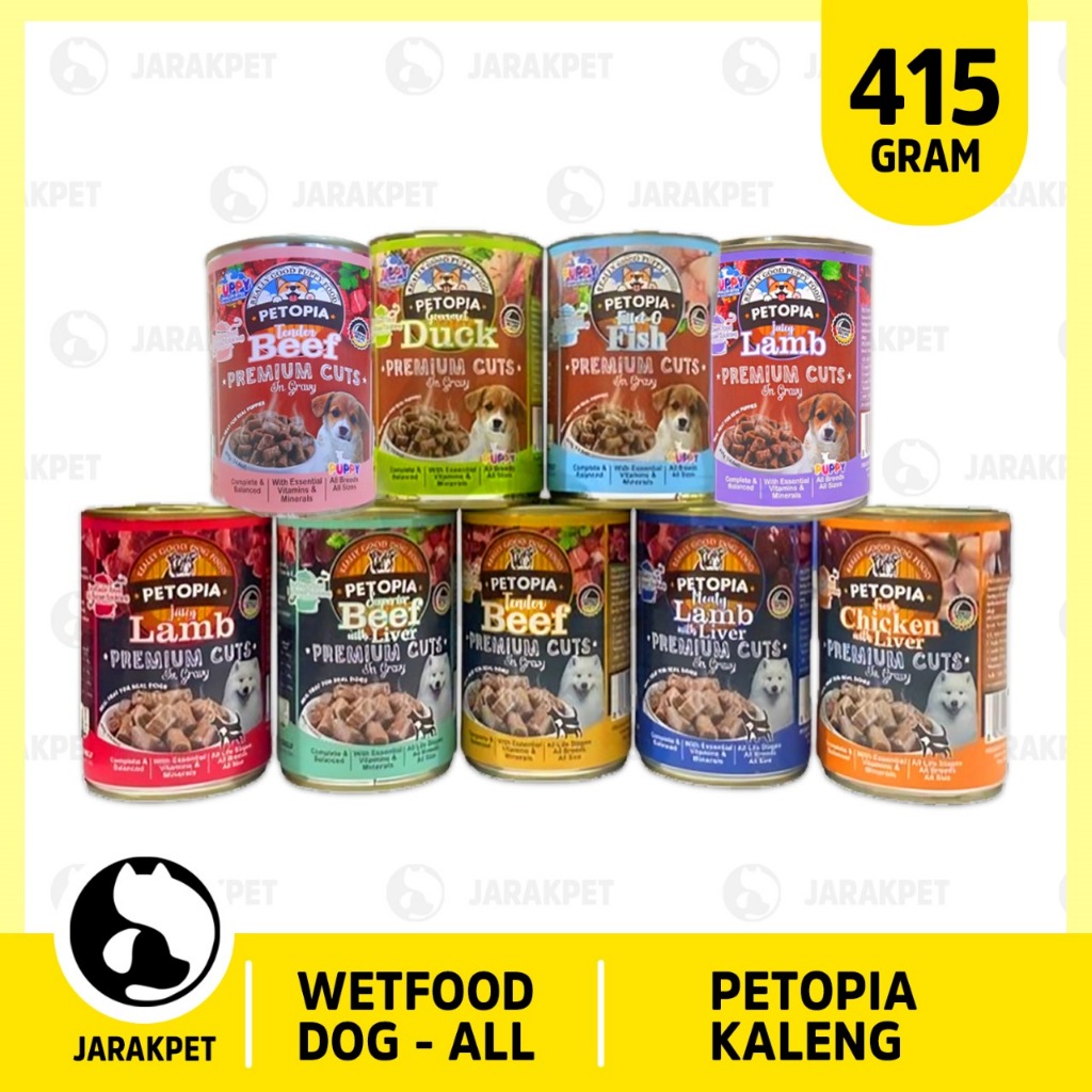 Jual Petopia Kaleng Puppy / Adult 415gram - Petopia canned dog wetfood ...