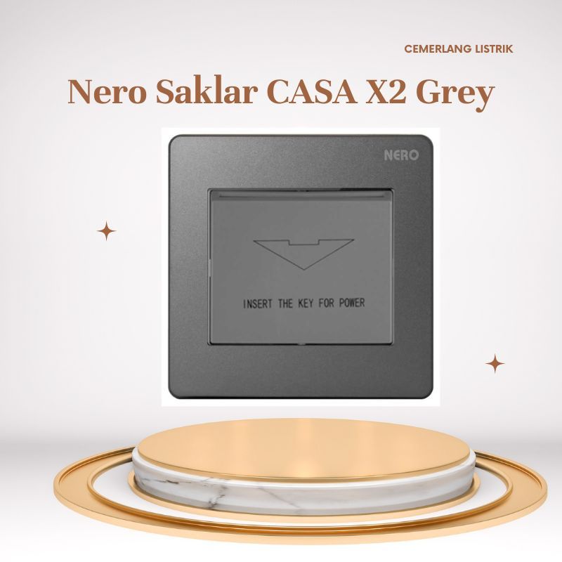 Jual NERO Saklar Kartu Hotel Casa Grey - X2CA - GR / Nero Saklar Kartu ...