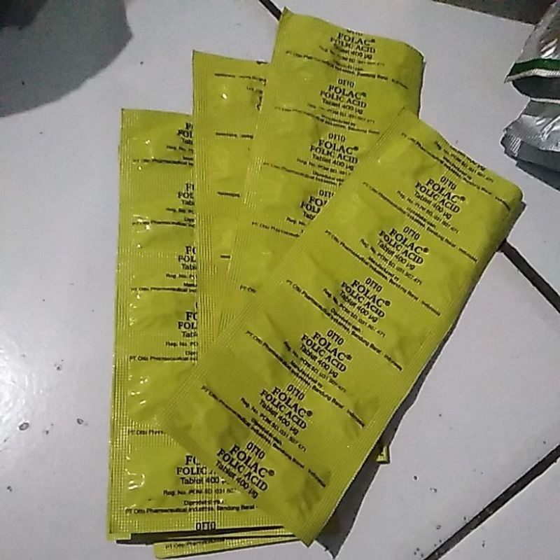 Jual folac (folic acid) perlembar 10 tablet | Shopee Indonesia
