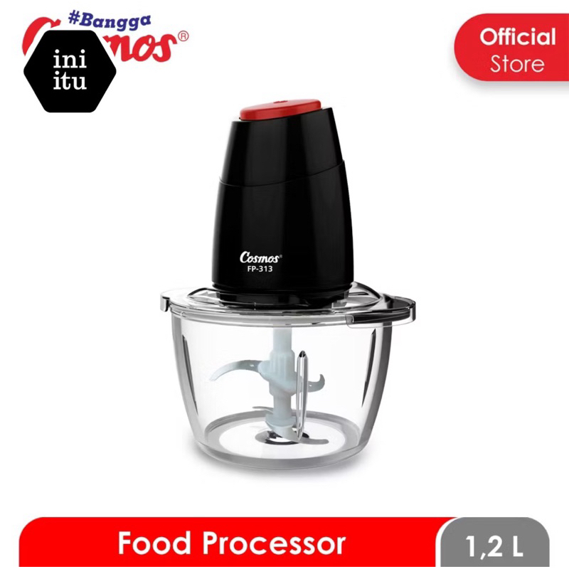 Jual [ Cosmos ] Chopper Food Processor Cosmos Fp 313 - 1.2 L ( Blender Mini Penghalus ...