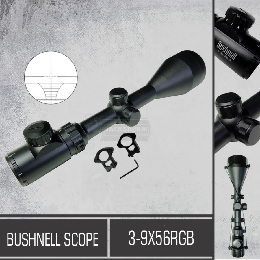 Jual Teleskop Bushnell Scope 3-9X56 RGB | Shopee Indonesia