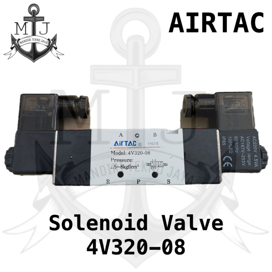 Jual Solenoid Valve Airtac 4v320 08 / 4v320-08 Airtac _airtac solenooid valve | Shopee Indonesia