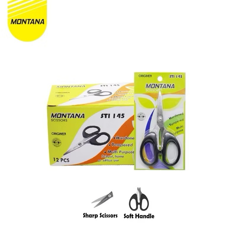 Jual ( 1 PACK ) MONTANA Scissors / Gunting Montana STi-145 RETAIL 1 ...