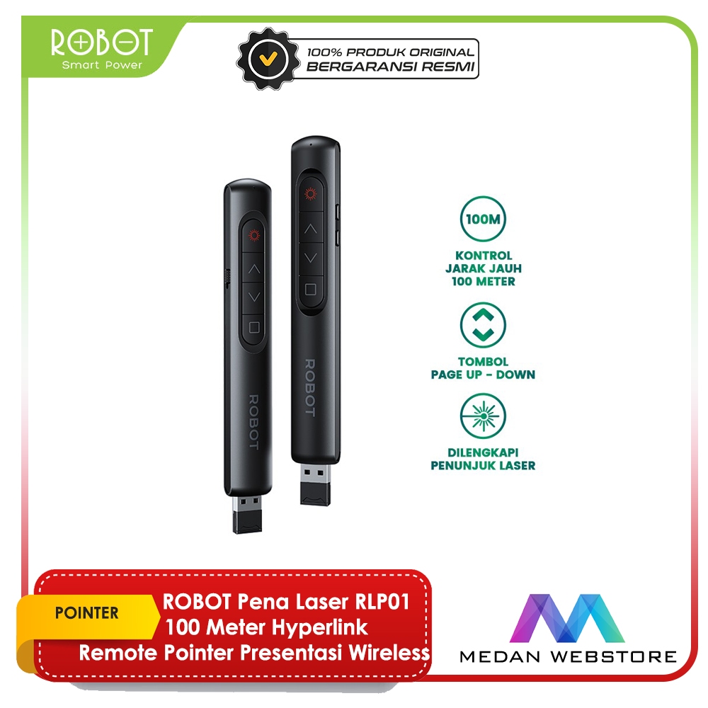 Jual ROBOT RLP01 Remote Pointer Remote Wireless Laser Pen Laser ...