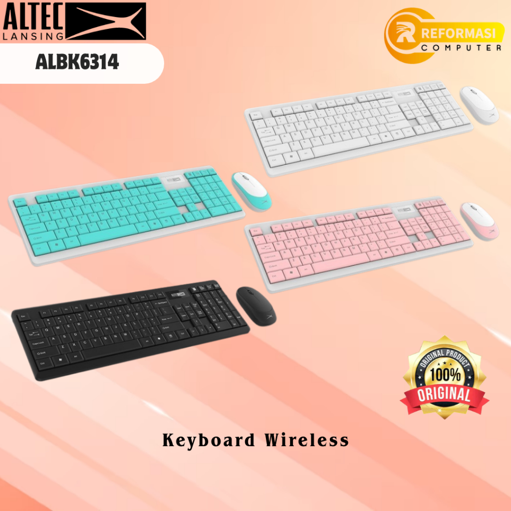 Jual ALTEC LANSING Keyboard Wireless ALBK6314 Altec Lansing | Shopee ...