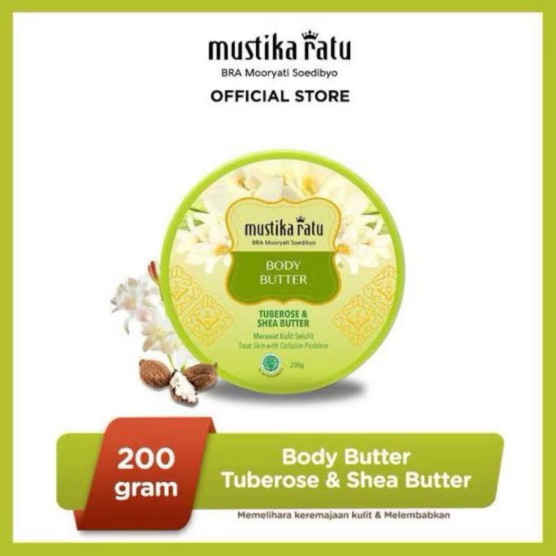 Jual MUSTIKA RATU TUBEROSE & SHEA BUTTER BODY BUTTER 200gr | Shopee ...