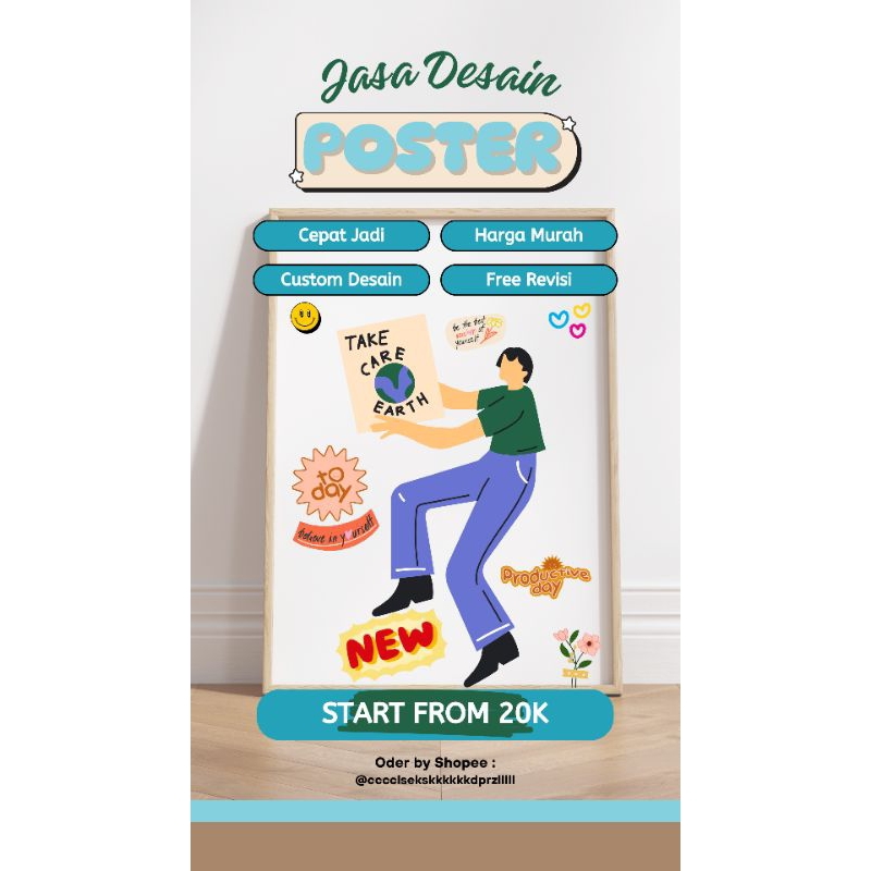 Jual Jasa Desain Pembuatan Poster | Shopee Indonesia