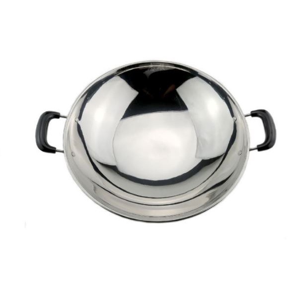 Jual Wajan Kuali Wajan Penggorengan Wokpan Hitam Enamel Wajan Stainless Tebal Anti Lengket ...