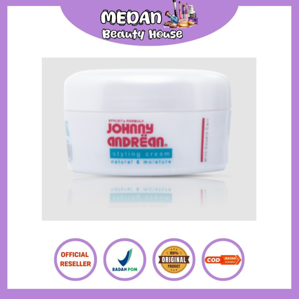 Jual Johnny Andrean Styling Cream Natural & Moisture (125g) | Shopee ...