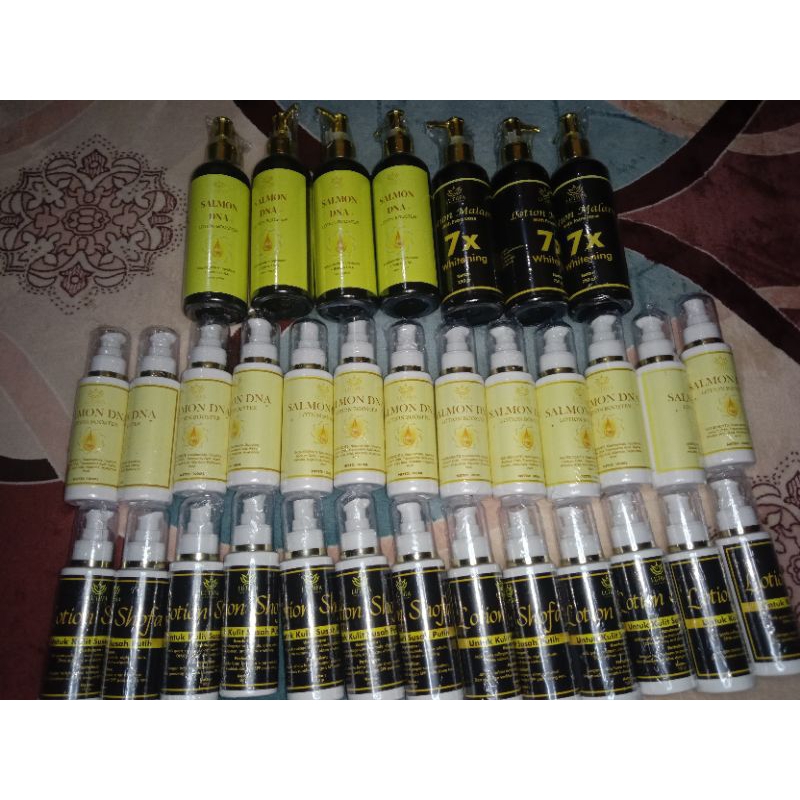 Jual LOTION LUTHFA PAKETAN (Packing Terbaru Pump 100ml & 250ml ...
