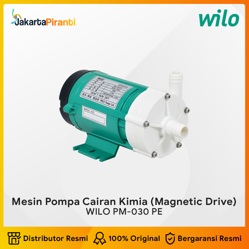 Jual Mesin Pompa Magnetic Drive (Chemical Pump) Wilo PM-030 PE / PM ...