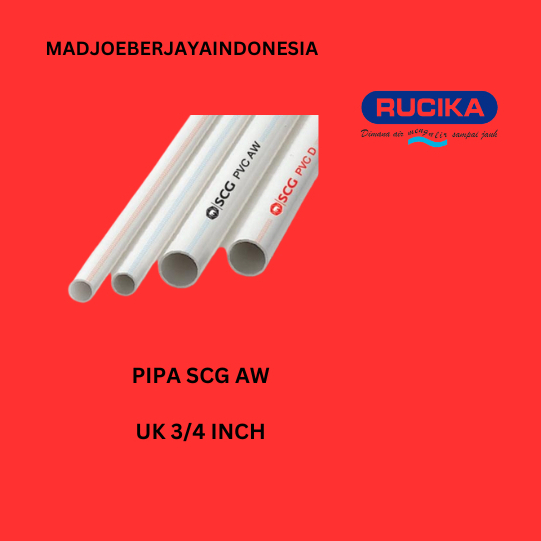 Jual Pipa PVC SCG AW 3/4 inch / 4 METER | Shopee Indonesia