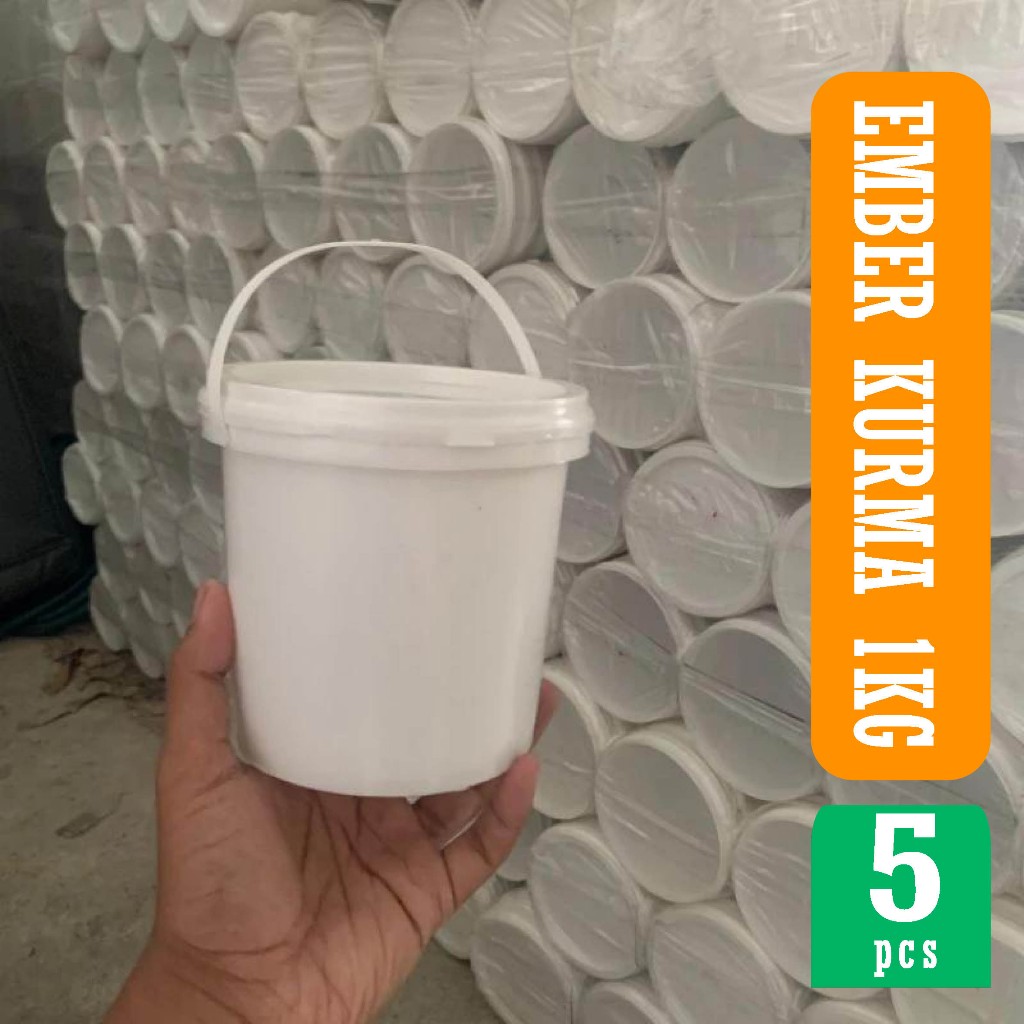 Jual 5 PCS EMBER KURMA 1 KG | PAIL KURMA 1 KG EMBER PLASTIK BUCKET ...