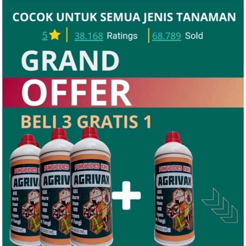 Jual AGRIVAX (1000ml) Fungisida Pembasmi Semua Jenis Jamur Terampuh ...