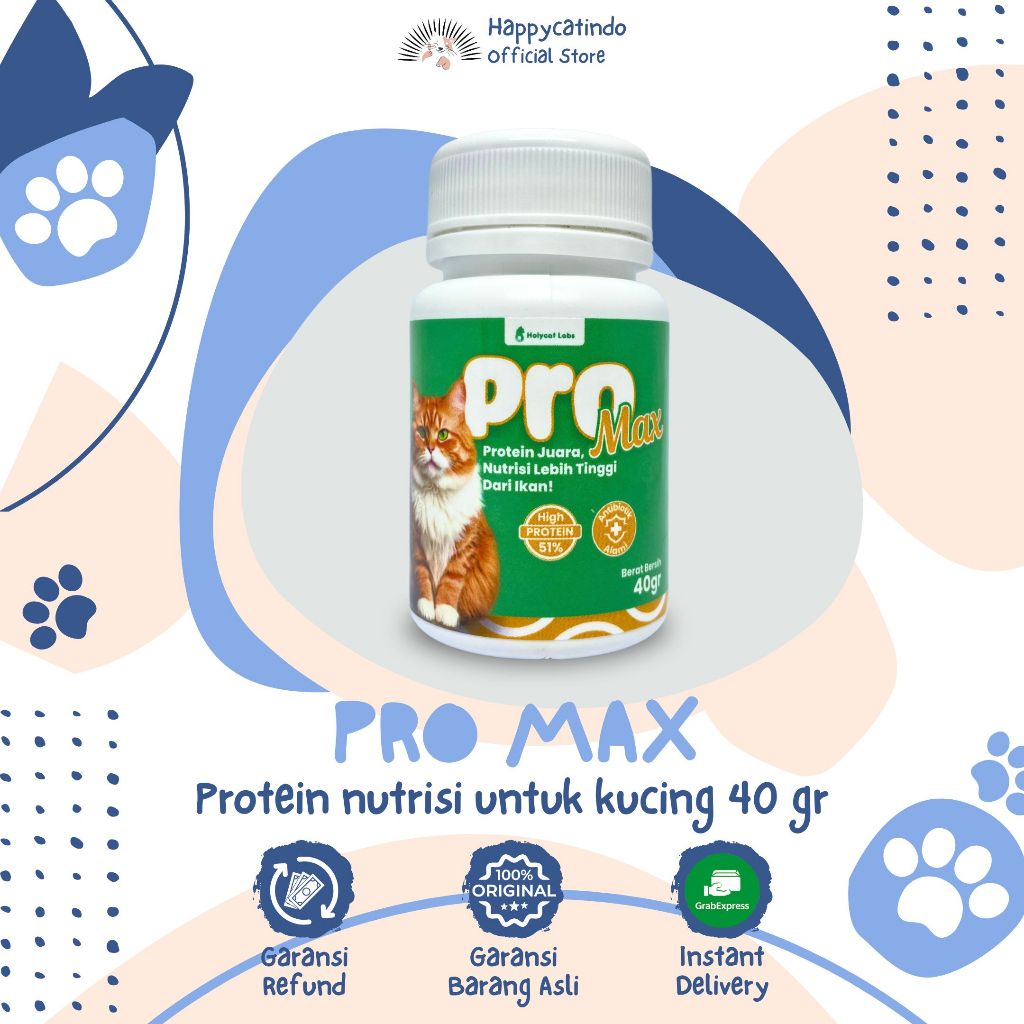 Jual Nutrisi Kucing Sehat PRO MAX 40 GR Protein Juara | Shopee Indonesia