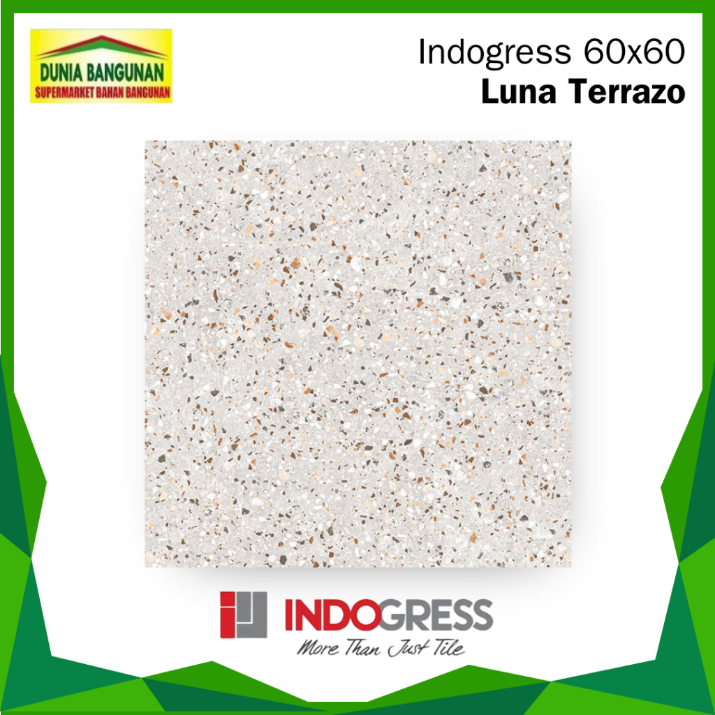 Jual Granit 60x60 Indogress Lunna Terrazo Granit Matt / Granit Lantai ...