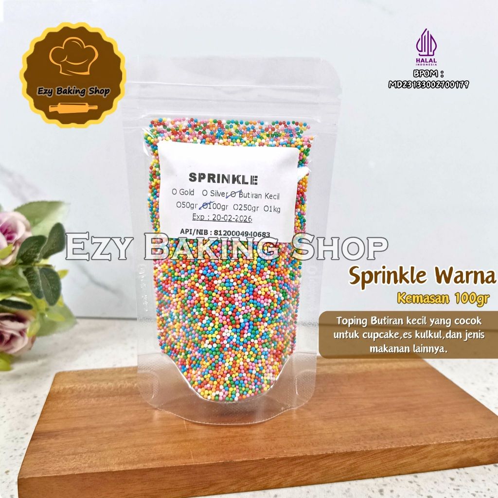 Jual Sprinkle Rainbow 100gr / Trimits warna-Warni / Topping kue ...