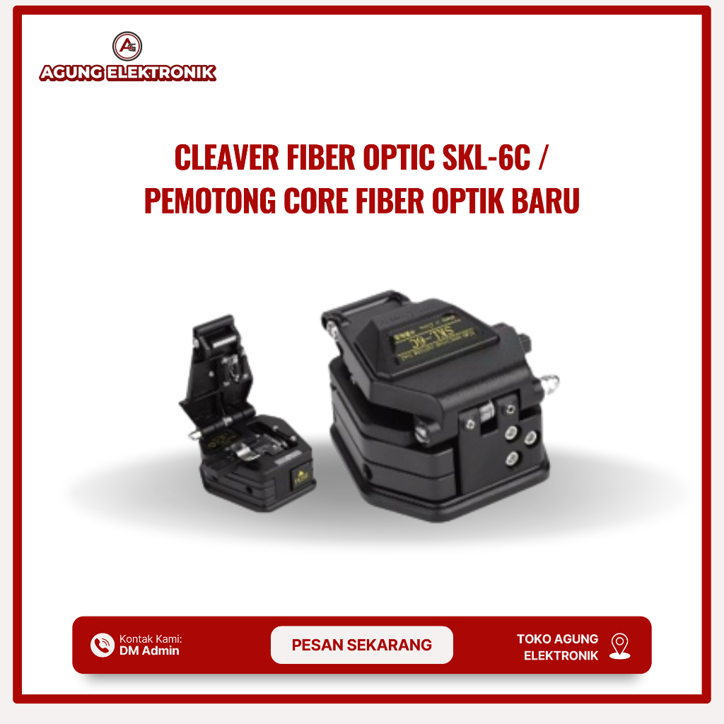 Jual CLEAVER FIBER OPTIC SKL-6C / PEMOTONG CORE FIBER OPTIK BARU ...