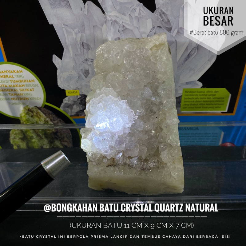 Jual Bongkahan Crystal Quartz Natural L7 atau Batu Kristal Quartz Alam ...