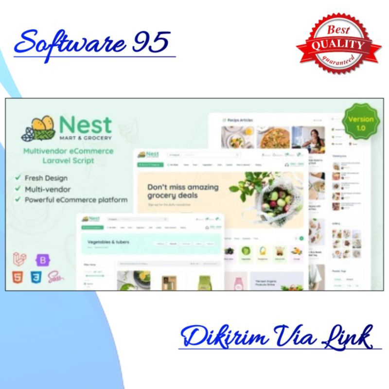 Jual Nest v1.24.0 Nulled – Multivendor Organic & Grocery Laravel eCommerce Script - Nulled ...